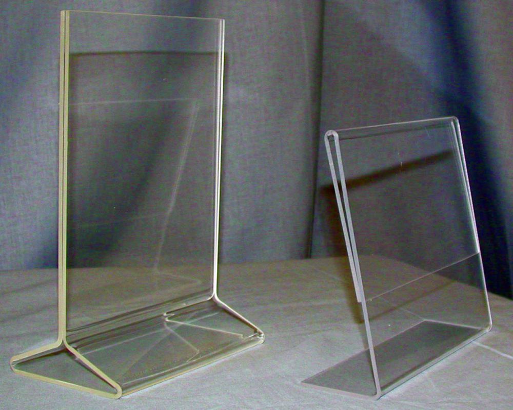 Acrylic Sign Holders - Display Easels - Magnetic Sign Holders