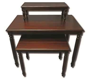 Nested Retail Display Tables - Silver Nesting Tables - Wood Nesting ...