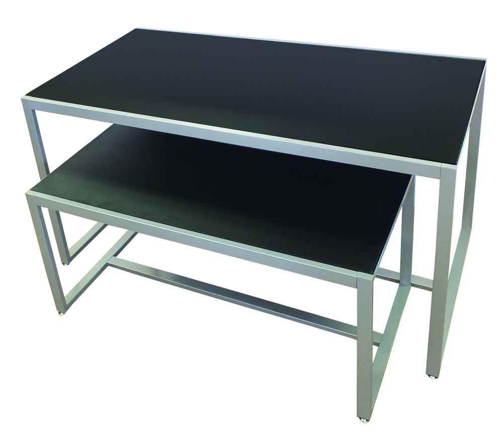 Nested Retail Display Tables - Silver Nesting Tables - Wood Nesting ... Nested Retail Display Tables - Silver Nesting Tables - Wood Nesting ...