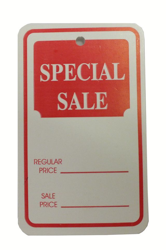 Price Tags - Merchandise Tags - Retail Price Tags - Sold Tags
