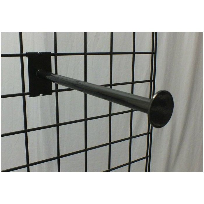 12" Round Staight Arm Faceout-Black