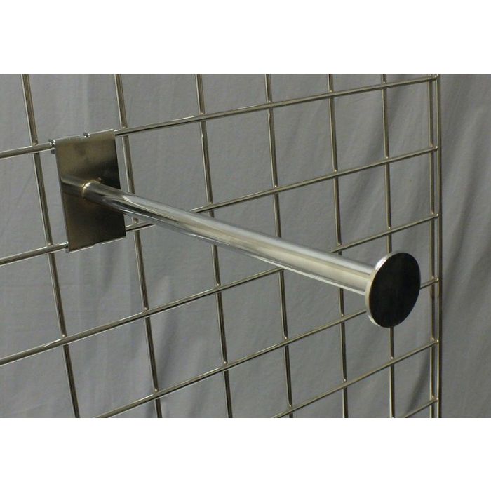 12" Round Straight Arm Faceout-Chrome