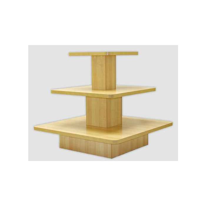 3 Tier Square Table- Maple