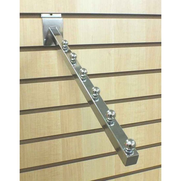 6 Ball Waterfall Slatwall Faceout- Chrome