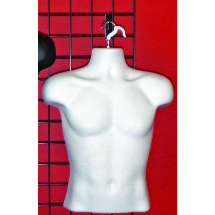 Male Torso Form-White