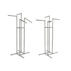 CHROME 4 WAY CLOTHING RACK