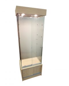Glass Tower Case with Storage