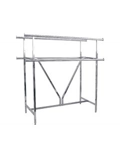 Straight Bar Clothing Racks - Tandem Racks