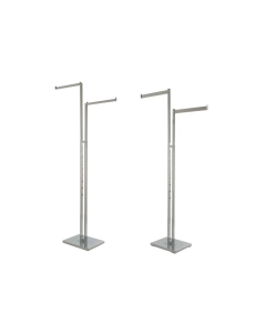 2 Way Clothing Racks- Chrome