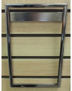 Slatwall Chrome SIgn Holder