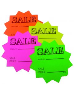"Sale" Assorted Starburst