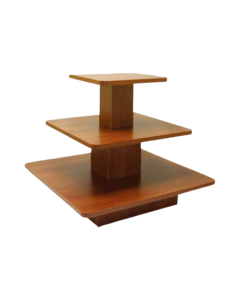 3 Tier Square Table- White