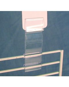 White Wire Linear Counter Rack