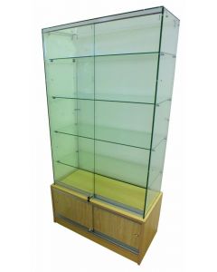 Glass Tower Case with Storage