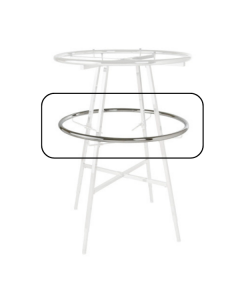 36" Chrome Round Rack