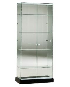 Frameless Glass Tower Display Cases