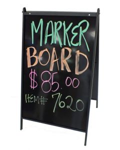 Black A-Frame Markerboard