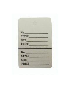 Large Orange Perforated Tag