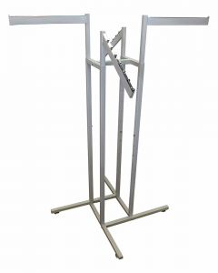 Four Way Clothing Racks White