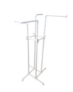 Four Way Clothing Racks White