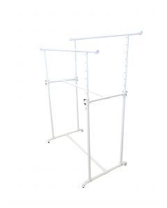Straight Bar Clothing Racks - Tandem Racks