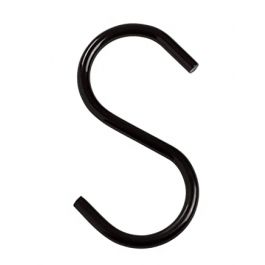4 inch Black S Hook