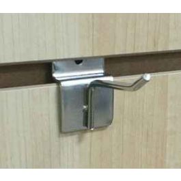 2" Thin Slatwall Hook- Chrome