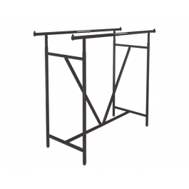 Black Double Bar Rack, Tandem Rack, H Rack