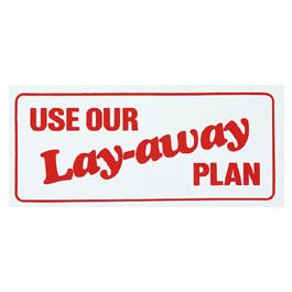 Sign Layaway Plan