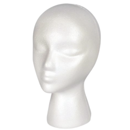 Styrofoam Female Head Form
