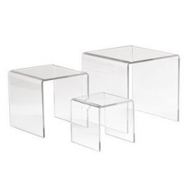 Acrylic Riser Set Of Three- 3", 4", 5"