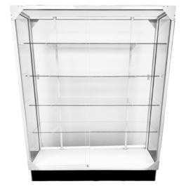 Extra Vision Tower Case With Front and Back Glass Sliding Doors