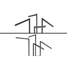 Black Rack Arms - Shop Now At Barr Display, Your Display Fixture Superstore