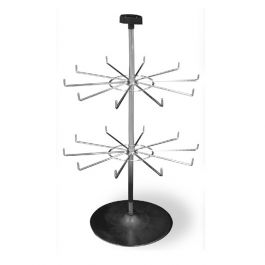 2 tier 8 hook spinner rack