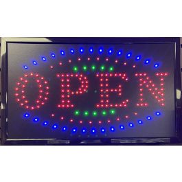 Led Open Sign - Large 13 X 22 - Shop Now At Barr Display, Your Display ...