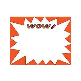 TA-1158 WOW SIGN CARD 5.5" x 7" PACK OF 50